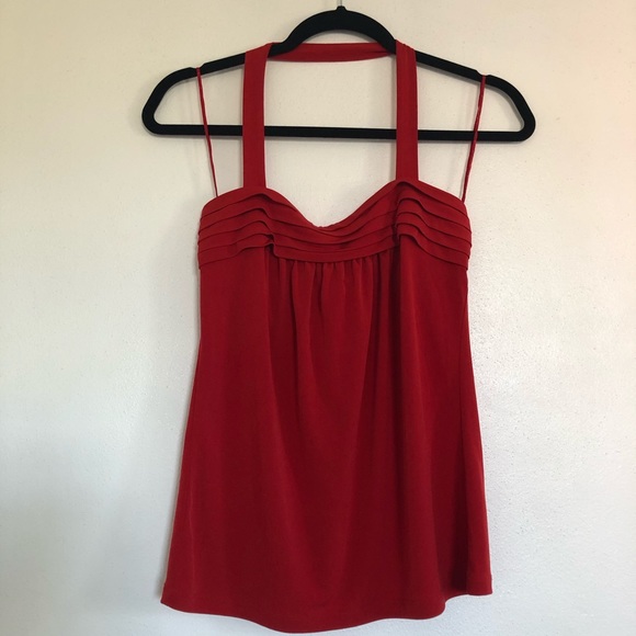 The Limited | Tops | Limited Red Halter Neck Top | Poshmark